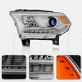 2016-2020 Dodge Durango Halogen Chrome Trim LED DRL Projector Headlight ...