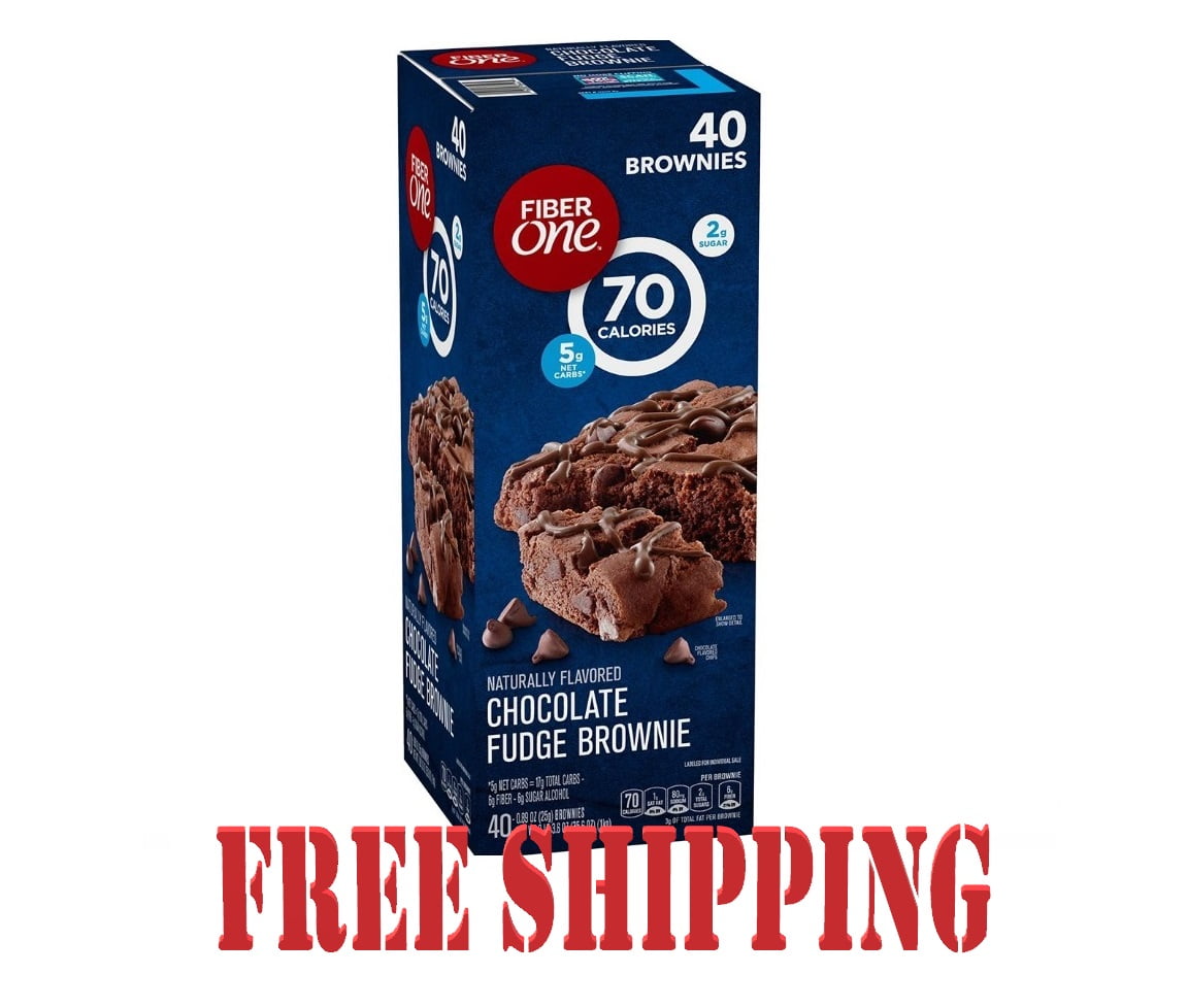 Fiber One Chocolate Fudge Brownie, 40 ct./0.89 oz. - Walmart.com