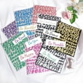 20 Sheets Colorful Letter Stickers Decals Glittering Letter Number ...