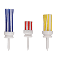 Plastic Golf Tees with Brush Support Base, Low Friction Design for Golf ...