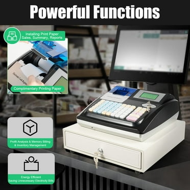 Sharp XE-A407 Business POS Machine, Thermal 99 Dept Cash Register ...