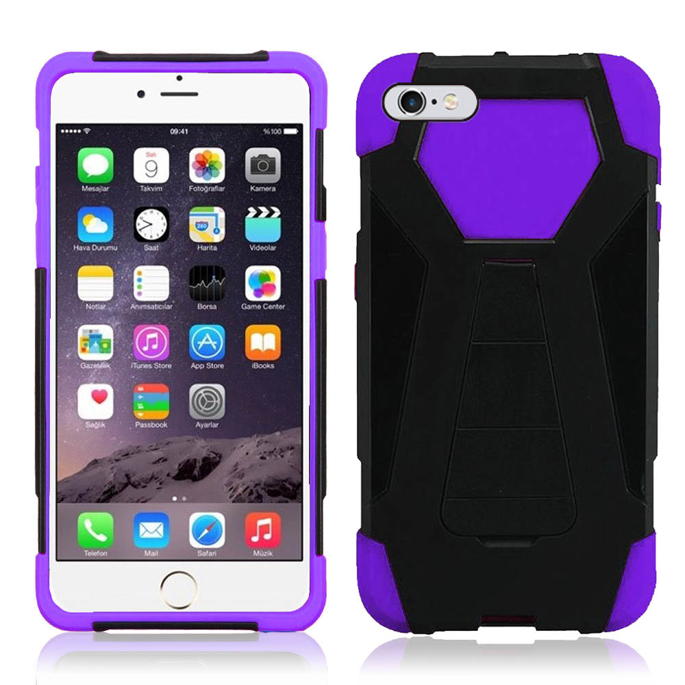 Zizo HYBTB-IPH7-PU ZV Hybrid Turbo Cover for iPhone 7 Heavy Duty Dual ...