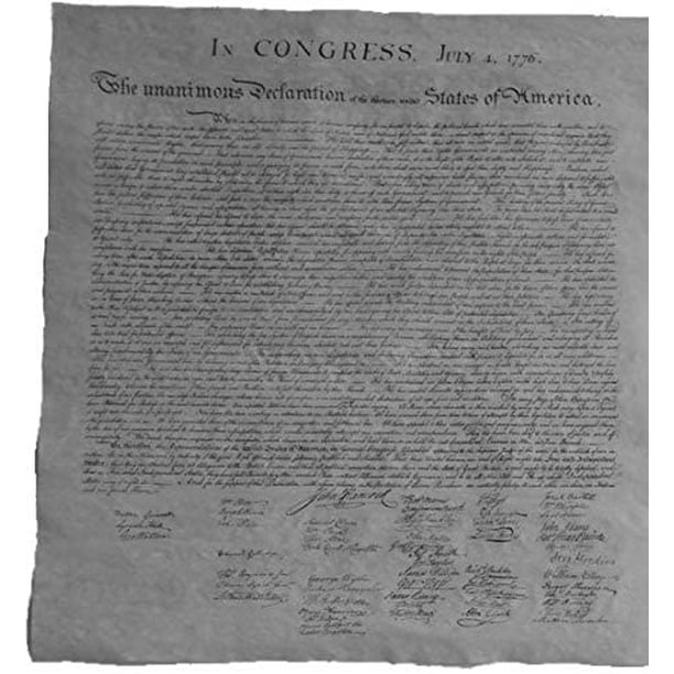 4 Documents of Freedom - Authentic Reproductions on Antiqued Parchment ...