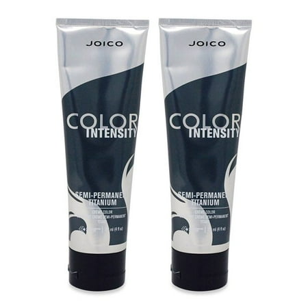 Joico Intensity Semi-Permanent Hair Color, Titanium, 4 Ounce 2 PACK ...