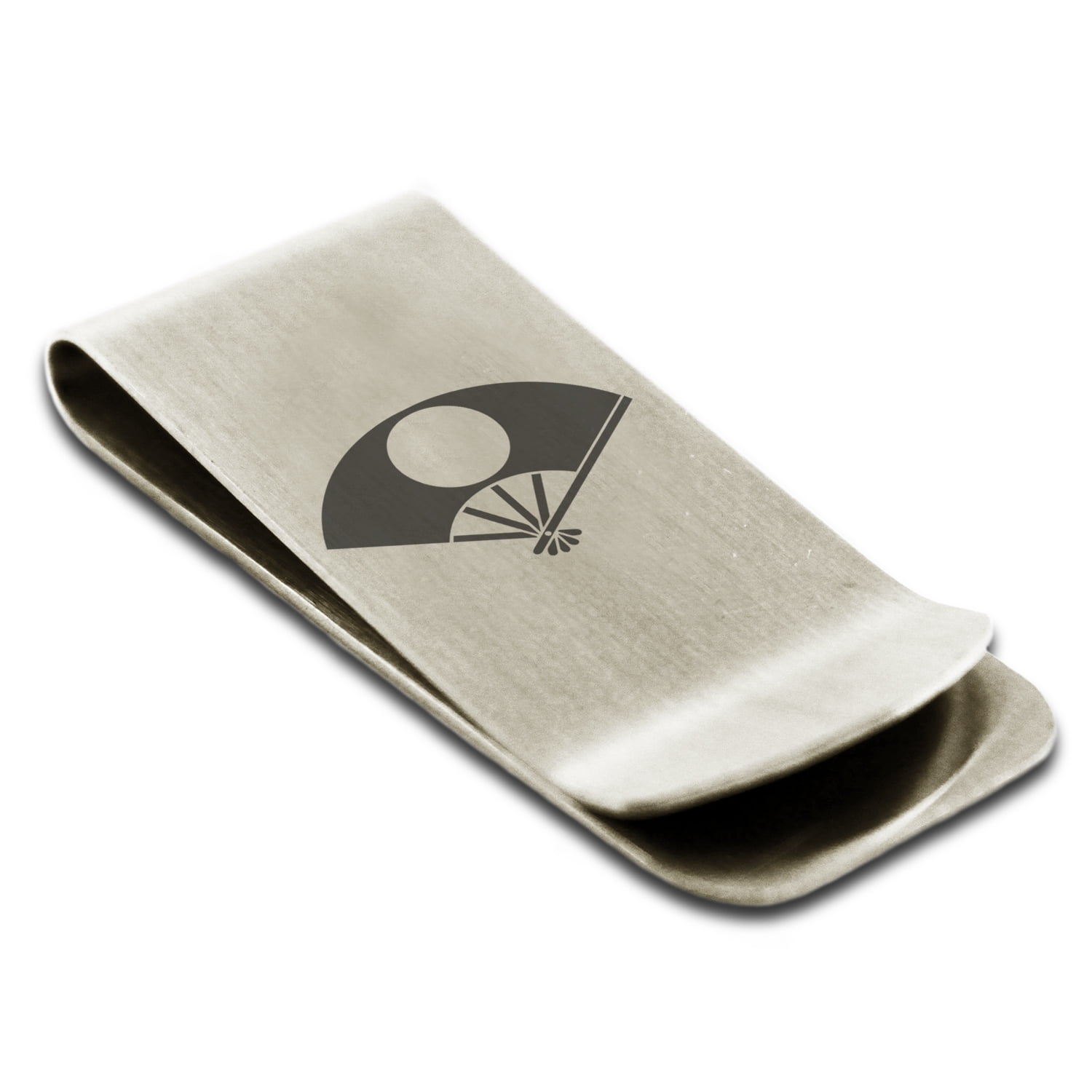 Stainless Steel Satake Samurai Crest Engraved Money Clip Credit Card ...