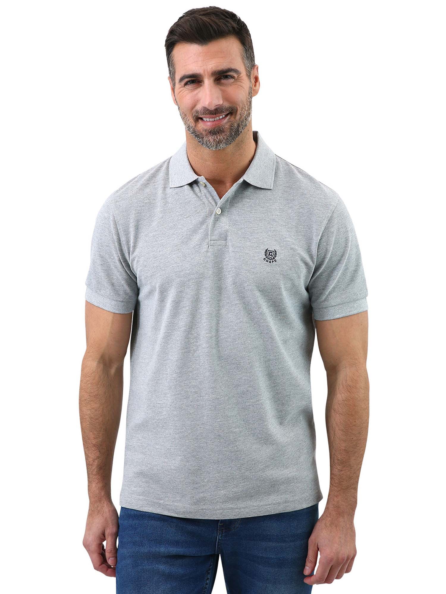 Chaps Men's Classic Fit Solid Pique Polo, Sizes-4XB - Walmart.com