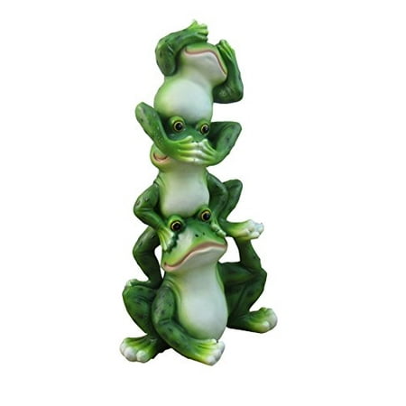 Stacking Frogs See Speak And Hear No Evil Decorative Statue By DWK ...