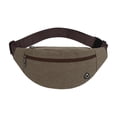 Cebalnir Casual Canvas Waist Bag For Men Multi Pocket Adjustable Strap ...