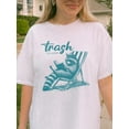 Funny Shirt, Raccoon Reading Book Trash Reader T-Shirt, 90s Y2K Retro ...