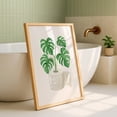 ARTVORA Boho Bathroom Wall Art, Monstera Plant Print, Tropical Leaf ...