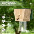 Carpenter Bee Trap for Outside - Green Pentroof Shed Style Nature ...