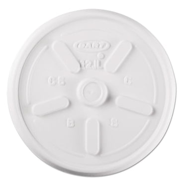 Dart 20JL Vented Plastic Lids for Hot/Cold Foam Cups - Translucent ...