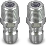 ESSENTIAL WASHER Plated Steel 3/8" Male Quick Connect Fittings Pressure ...