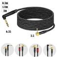 3.5mm to 6.35mm Stereo Cable Right Angled 1/4inch Guitar Male ...