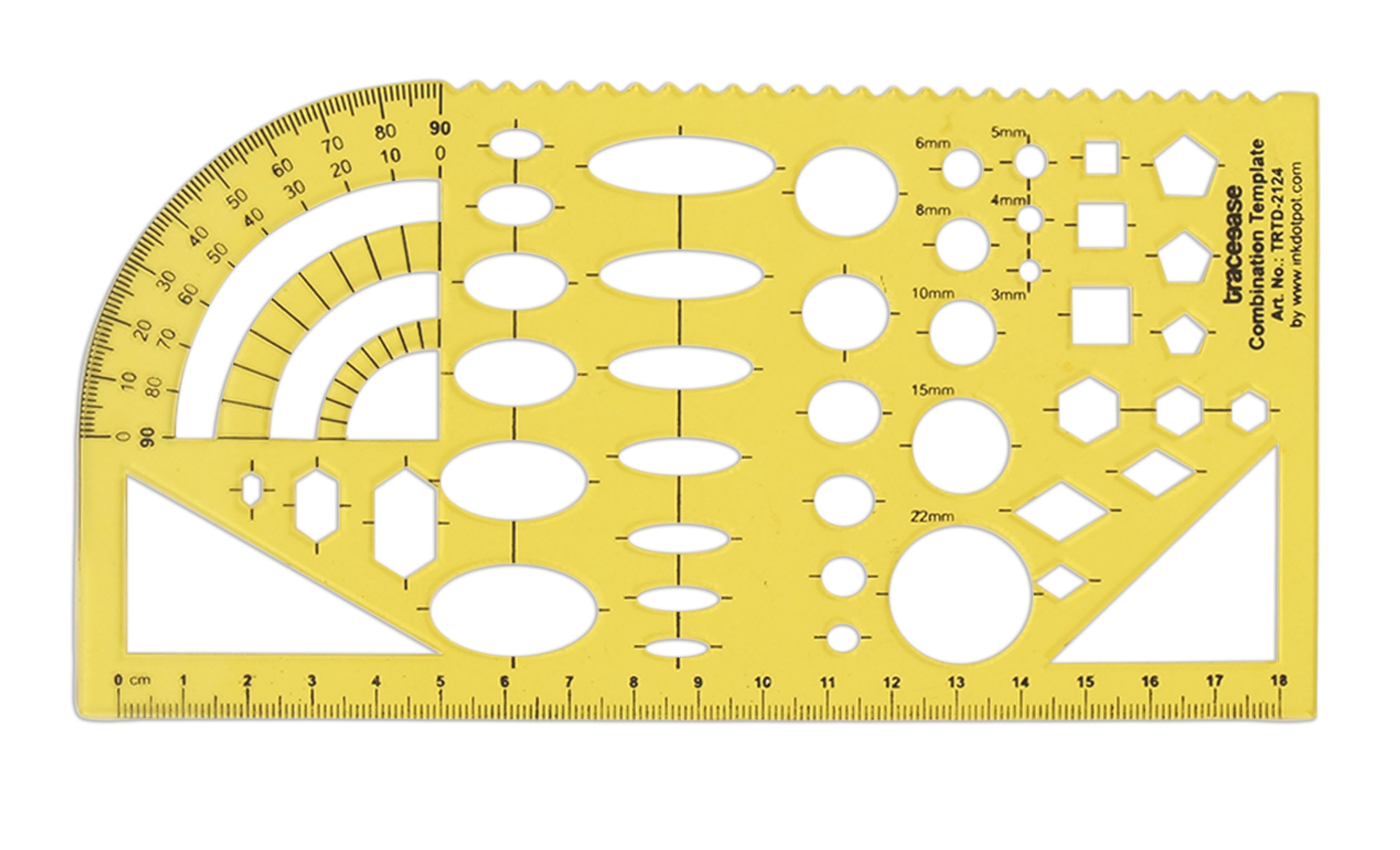 Traceease Geometric Drafting Combination Template Drawing Stencil ...