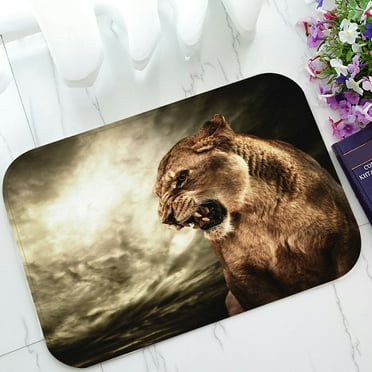 PHFZK Wildlife Doormat, Nature Series of Animal Leopard Doormat ...