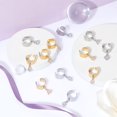 12Pcs 2 Color 304 Stainless Steel Open Cuff Finger Ring with Alloy ...