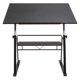 Studio Designs Zenith Adjustable Wood Top Drafting Table in Black - Walmart.com