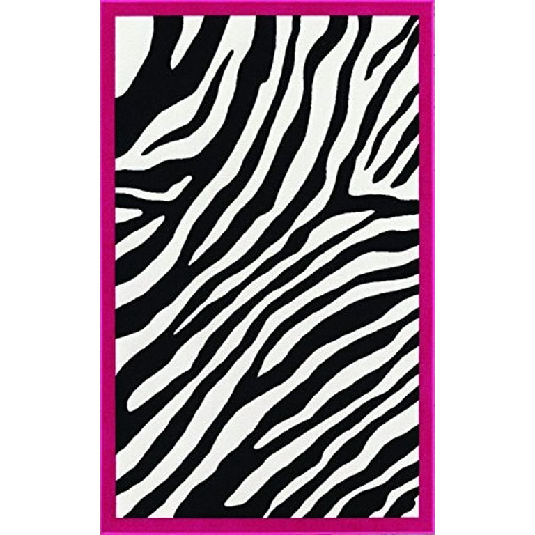 Pink And Black Zebra Print Border