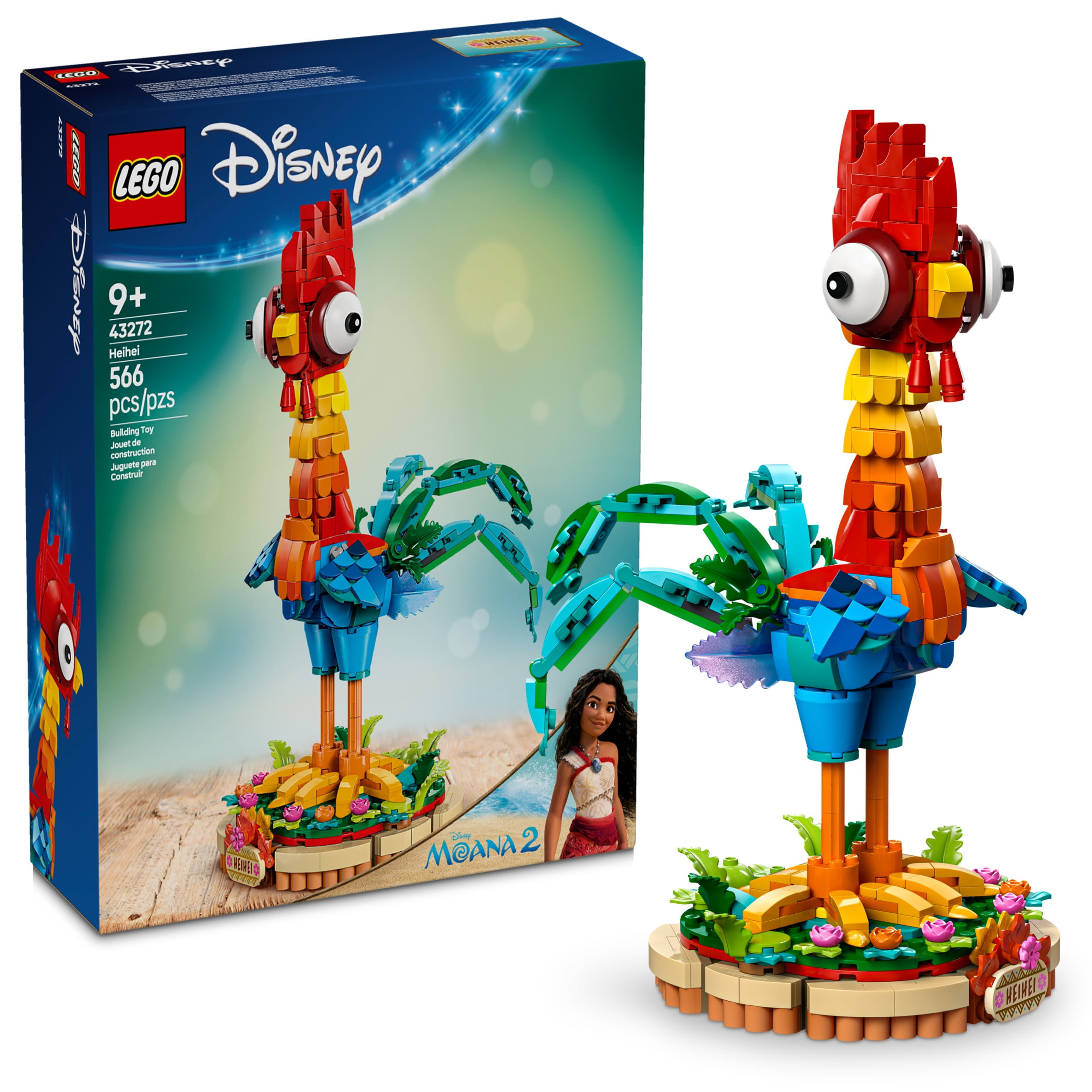 LEGO Disney Moana 2 Heihei - Building Toy for Kids, Girls & Boys, Ages ...