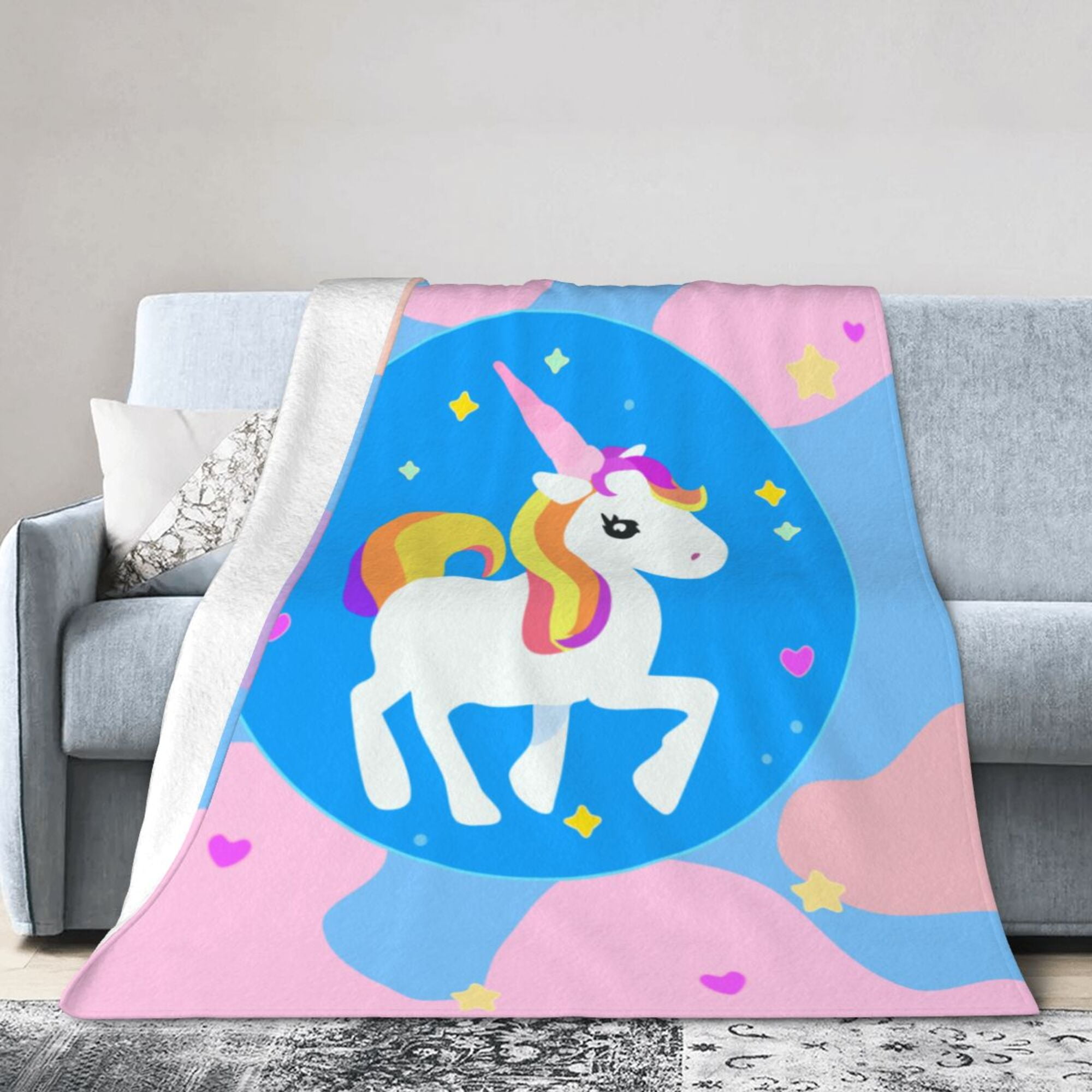 DouZhe Ultra-Soft Micro Fleece Lightweight Flannel Bed Blanket, Cute ...