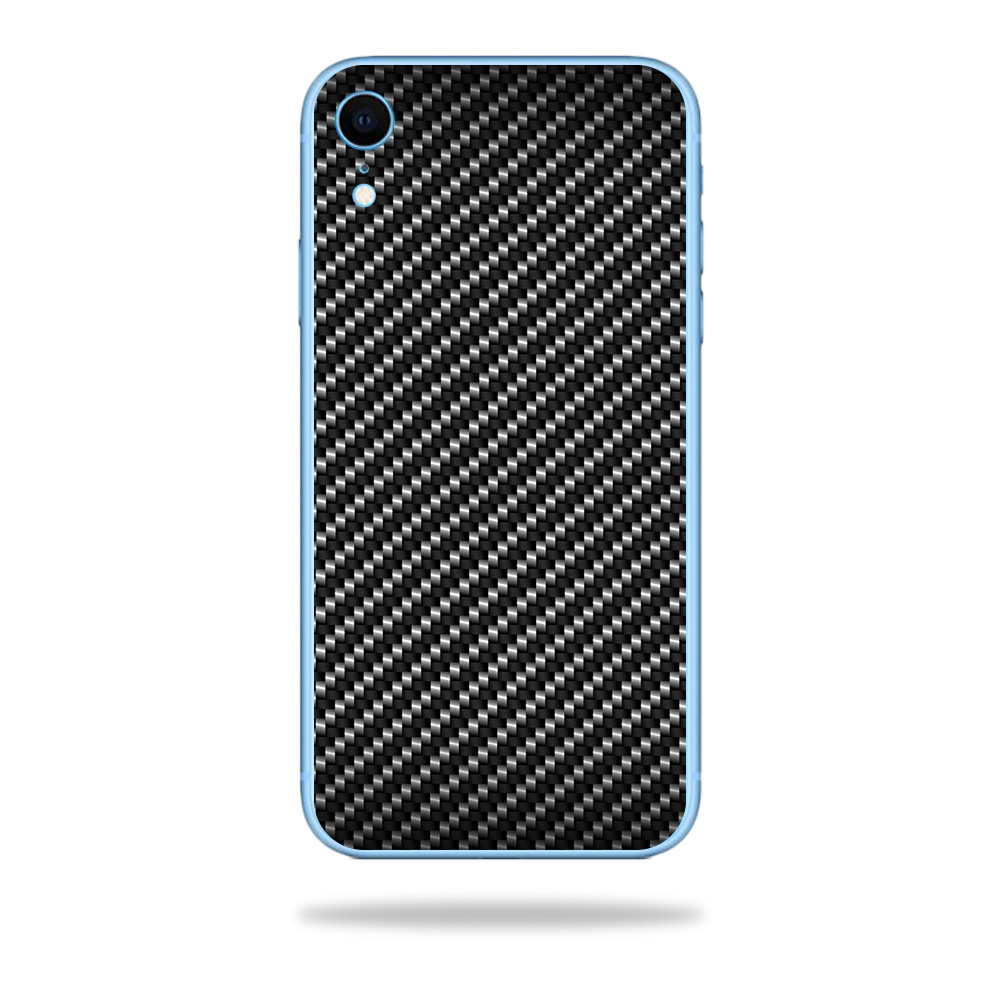 Skin Decal Wrap Compatible With Apple iPhone XR Sticker Design Carbon ...