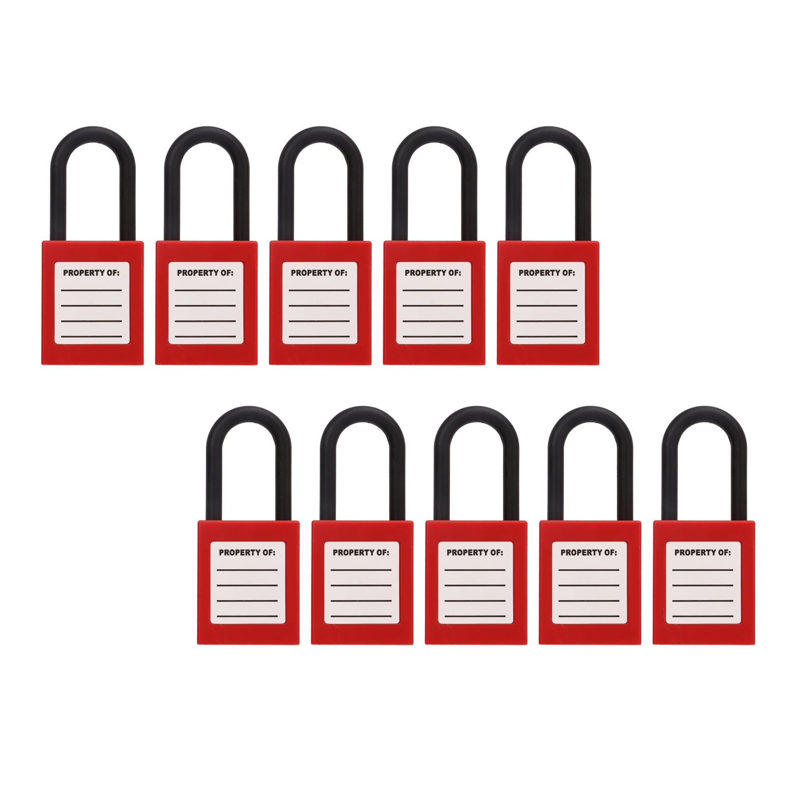 Safety Padlock Set, Durable Impact Proof Lockout Tagout Kit Deformation ...