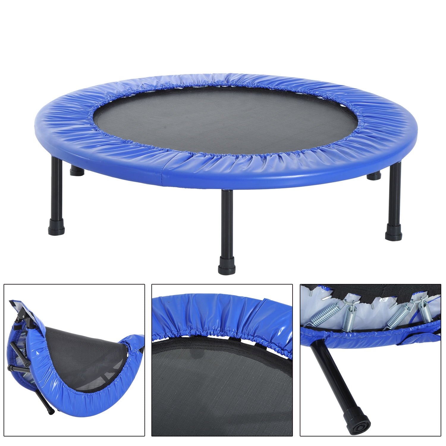 Φ38" Trampoline Safety Fitness Gym Exercise Kids Indoor Outdoor Jumper ...