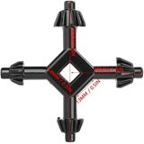 Depato 4 in 1 Drill Chuck Key, 45# Steel Multifunctional Chucks Key, 4 ...