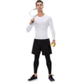 Active Men's Long Sleeve Compression Shirt with Crew Neck and Moisture ...