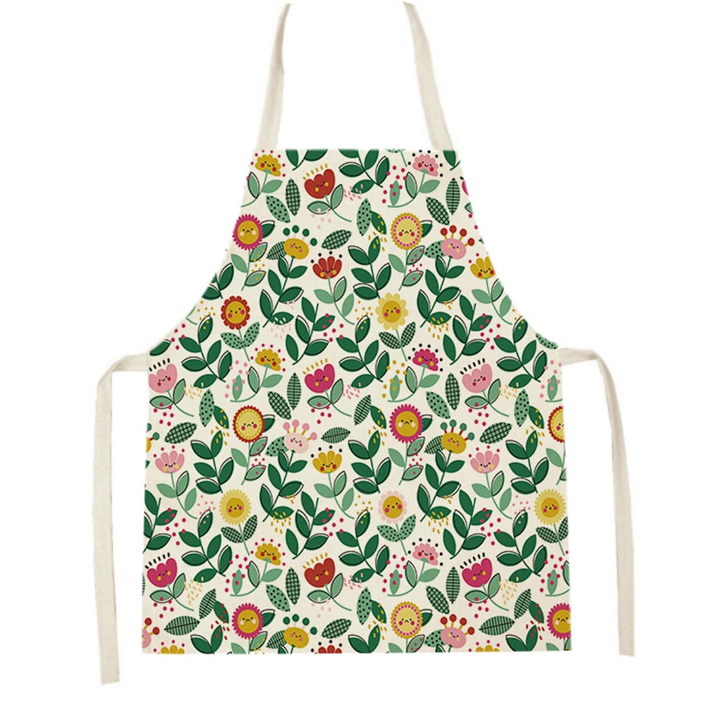 Click here for Biinggo Pastoral Floral Kitchen Apron Floral Linen... prices