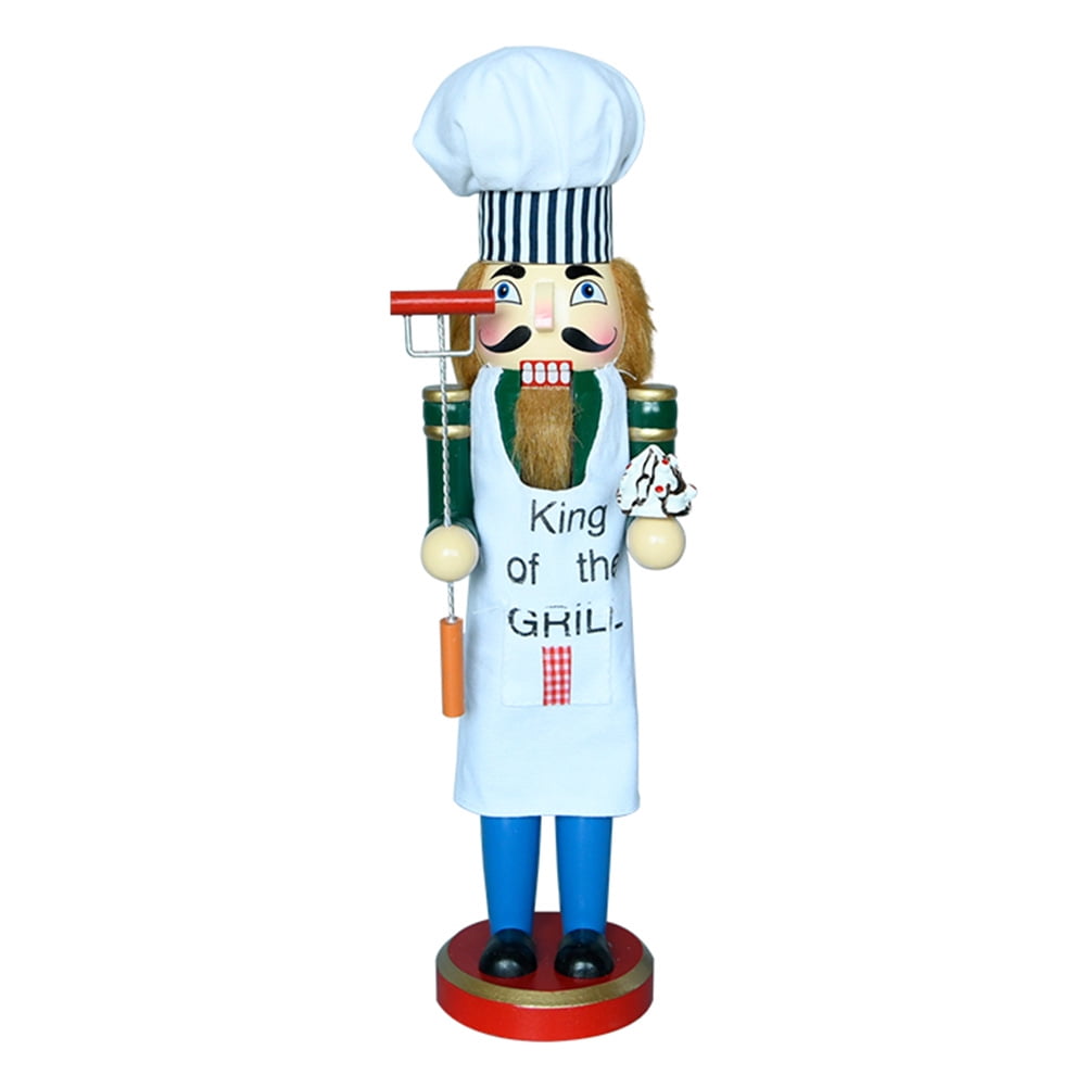 NUOLUX Chef Nutcracker Nutcracker Wooden Puppet Gingerbread Gift ...