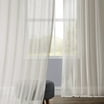 "Decoultimatex Textured Linen Sheer Window Drapes, Natural Grommet ...