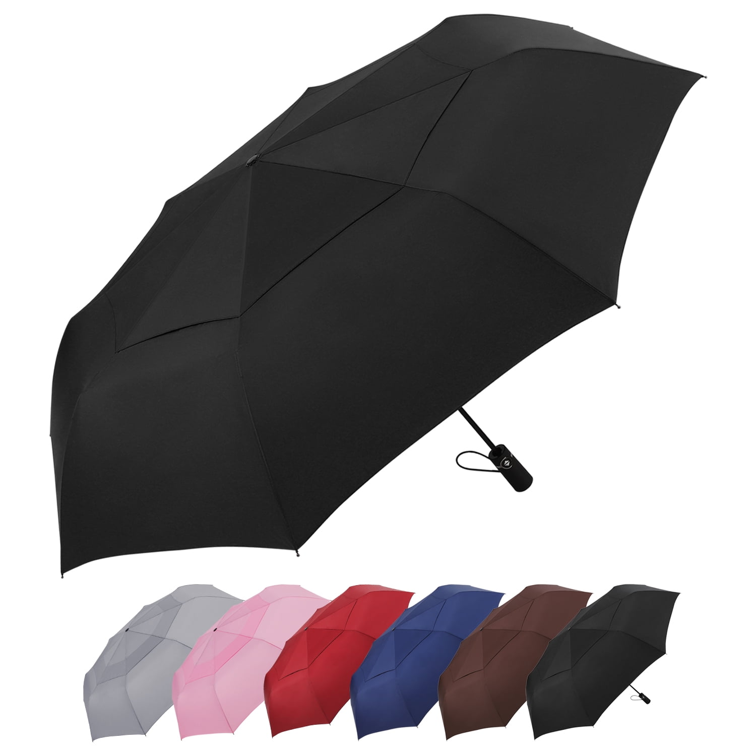 AOACreations Large 55" Umbrella, Vented Double Canopy, Heavy Compact ...