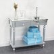 Ktaxon Mirrored Console Table Sofa Table with Drawers and Shelf Slim ...