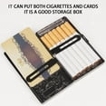 Retro Metal Cigarette Case Box -Double Sided Spring Clip Open Pocket ...