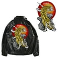 Large Roaring Tiger Patches Animal Iron on Patches Clothing Embroidery ...