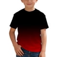 BOOMNY Baby Boys Short Sleeve T-Shirts Crew Neck Gradient Color Tee ...
