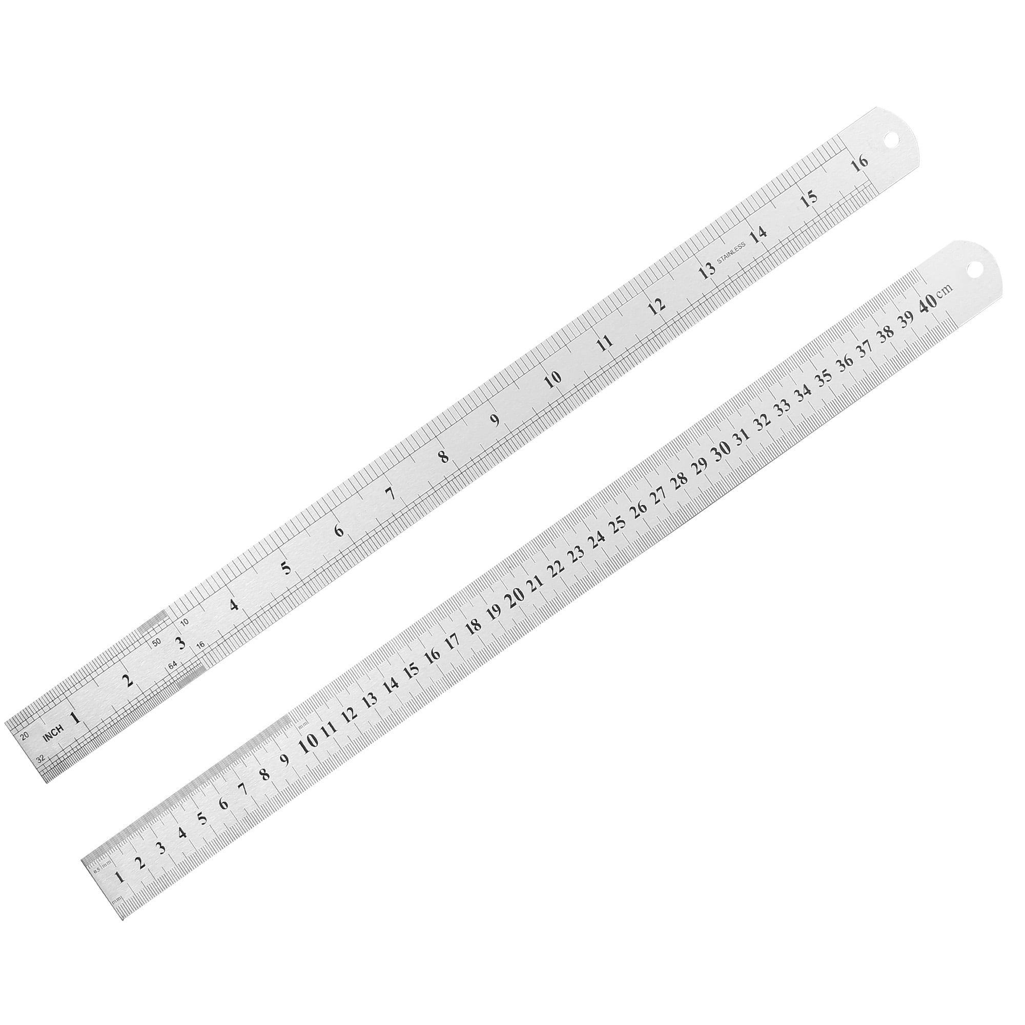 Straight Ruler 400mm 16 Inch Metric Stainless Steel Measuring Ruler ...