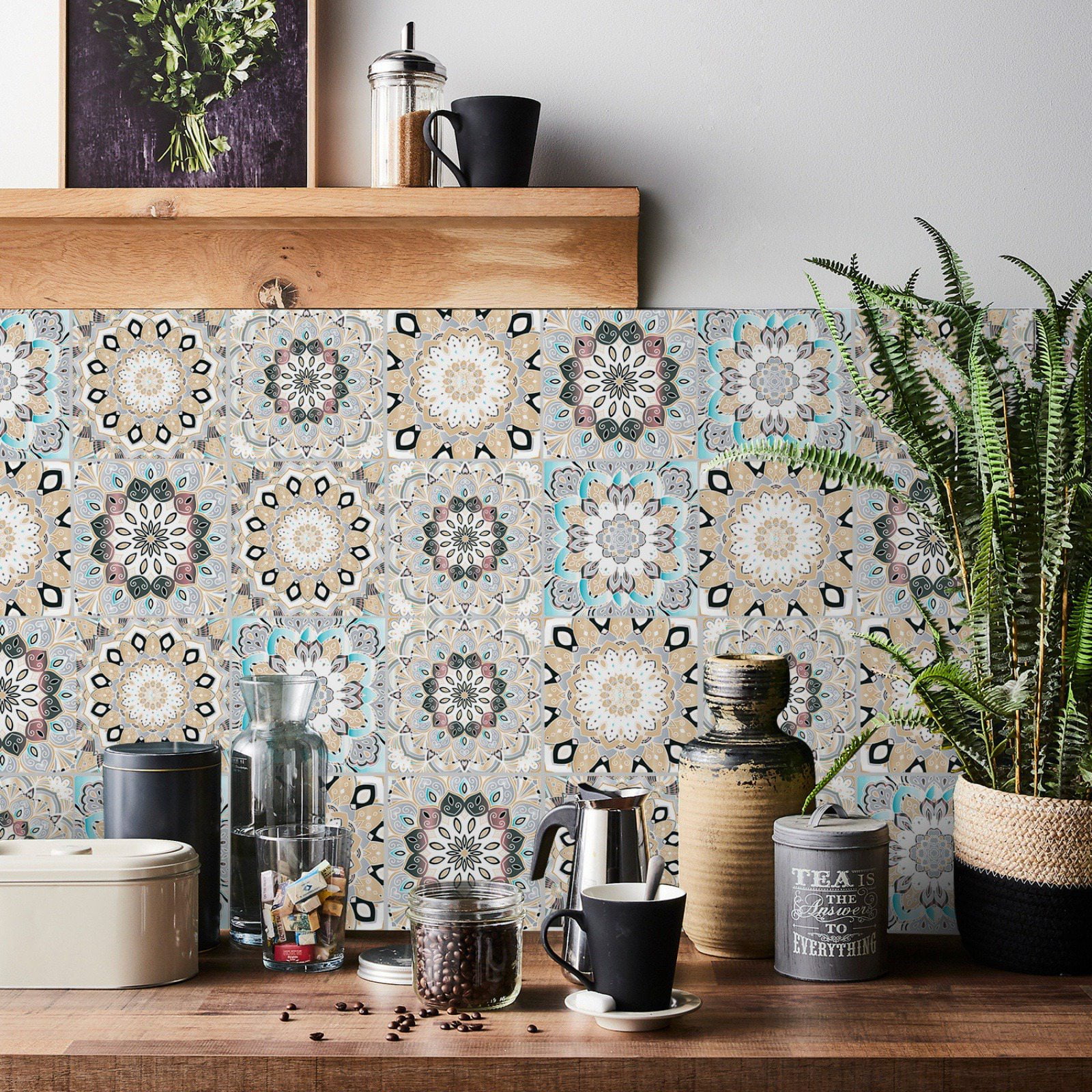 Click here for Lucoss 24pcs 6 Peel And Stick Vinyl Backsplash Til... prices