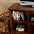 Southern Enterprises Bearden Oak Media Stand, for TVs up to 50 ...