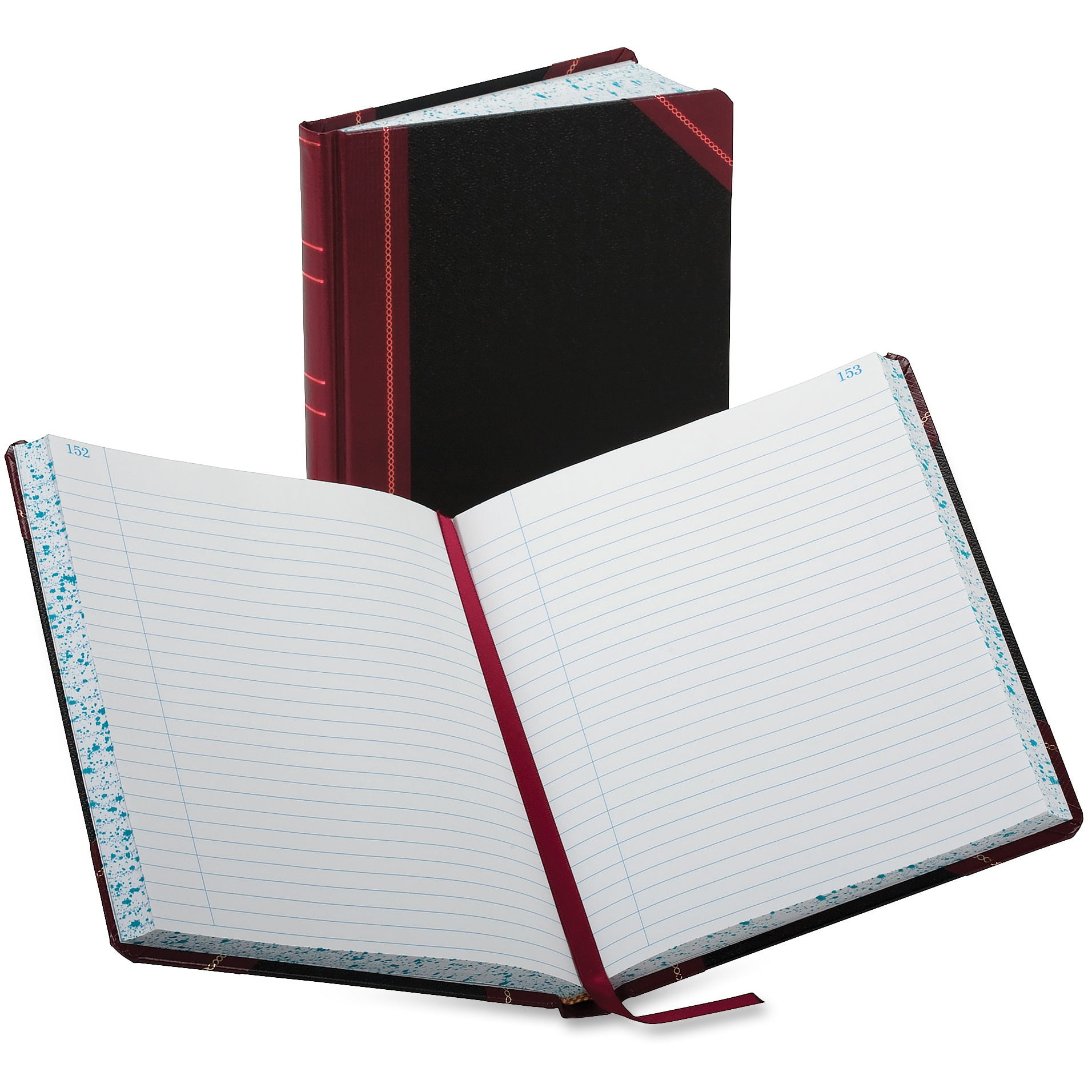 Boorum & Pease Record and Account Book with Black and Red Cover ...