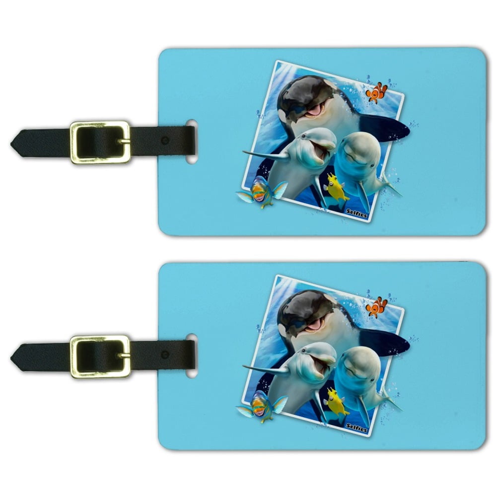 Ocean Selfie Picture Orca Killer Whale Dolphins Luggage ID Tags ...