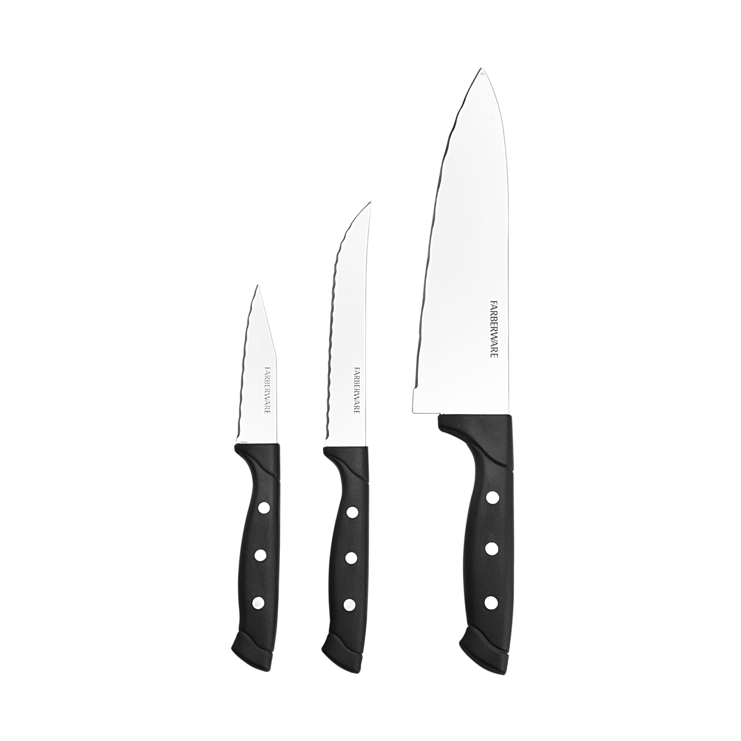 Farberware Wave Edge 3-piece Chef Set in Black - Walmart.com Farberware Wave Edge 3-piece Chef Set in Black - Walmart.com