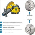 2 Keyed Alike Double Cylinder Deadbolts Door Locks, Satin Nickel,Keyd ...
