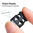 Unique Bargains 8 Pcs Spring Cord Lock Plastic Cord Fasteners Double