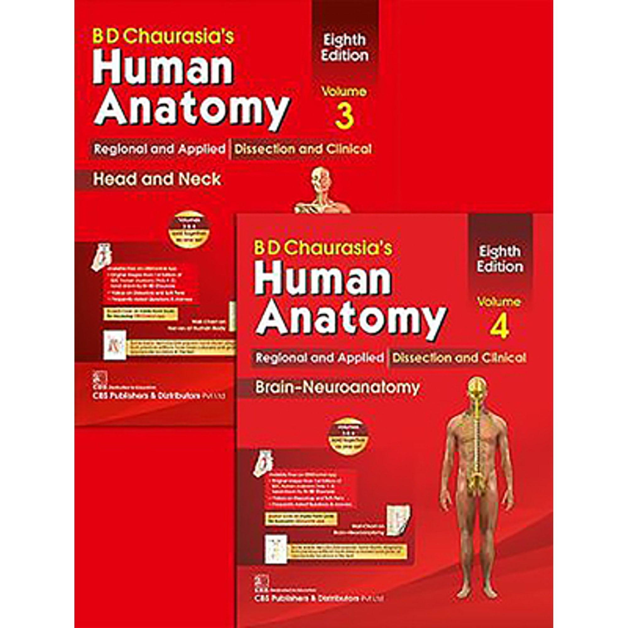 Pre-Owned Bd Chaurasia's Human Anatomy, Volumes 3 & 4 : Regional and ...