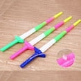 3 Pcs Glow Sword Bulk 4 Section Extendable LED Glow Stick Flashing ...