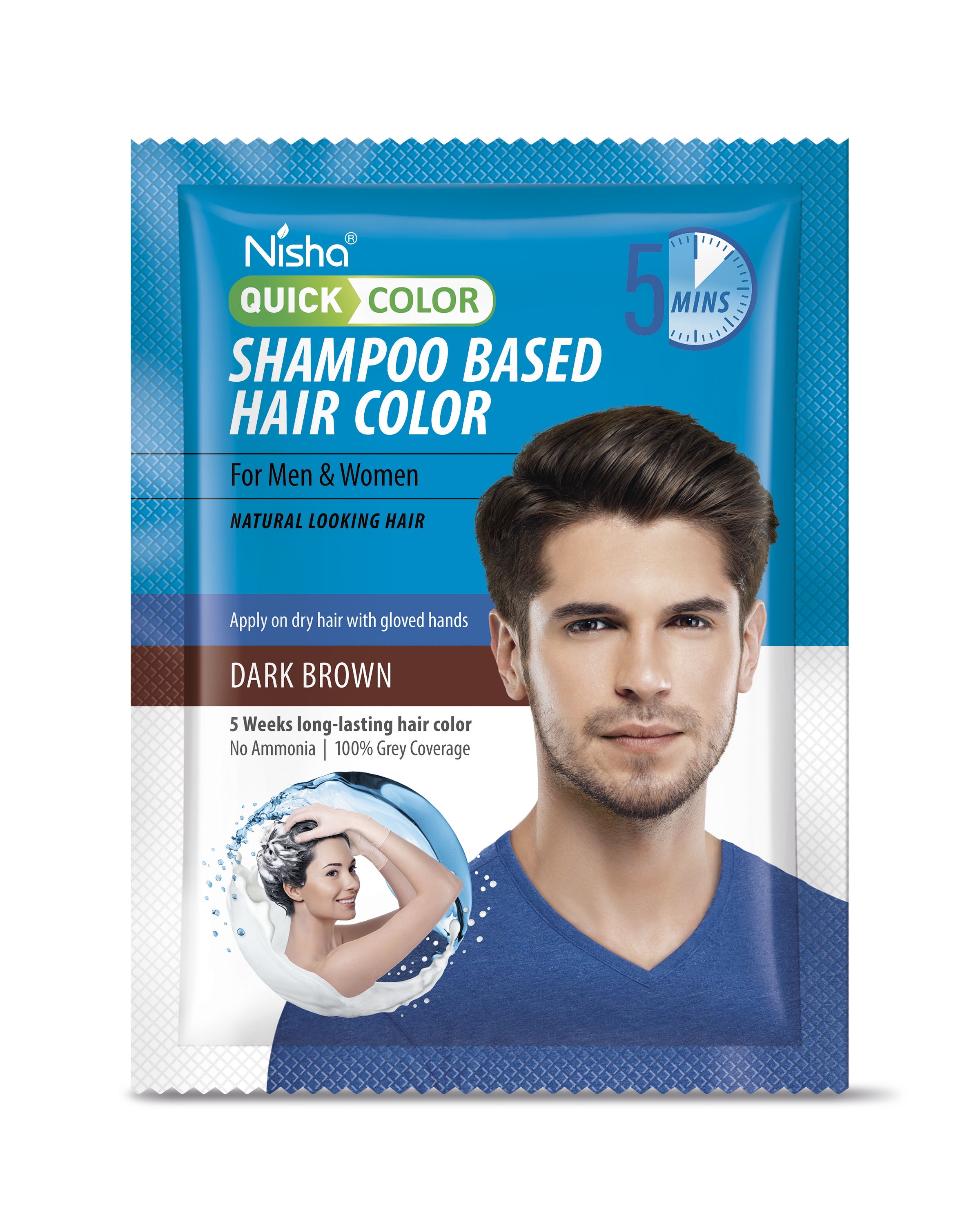 Blue Black Hair Dye Men