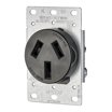 Leviton 5050 Single-Surface Replacement Range Receptacle, 3 Wire ...